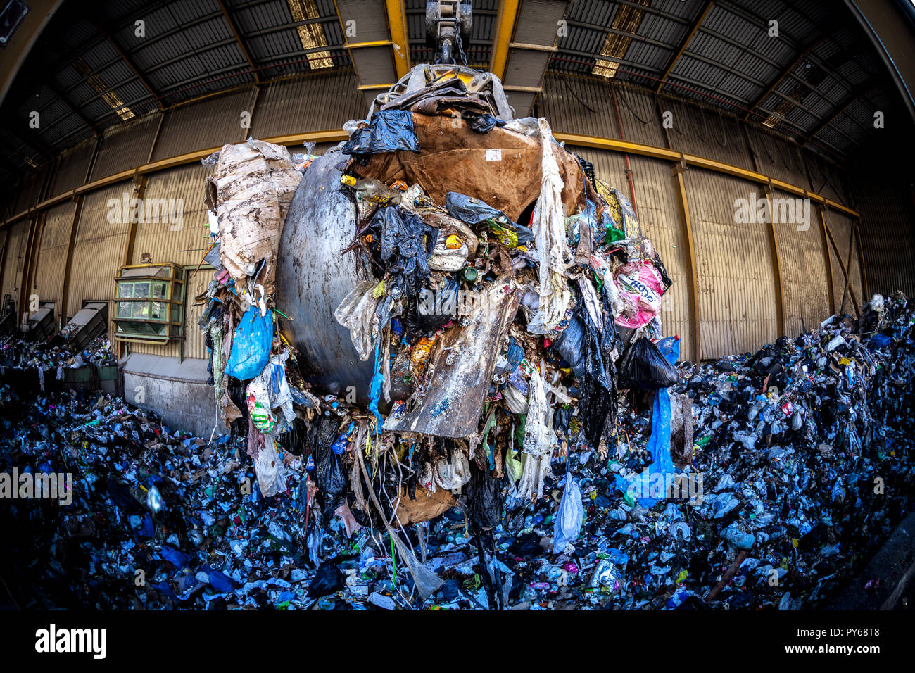 municipal mixed solid waste management Stock Photo - Alamy