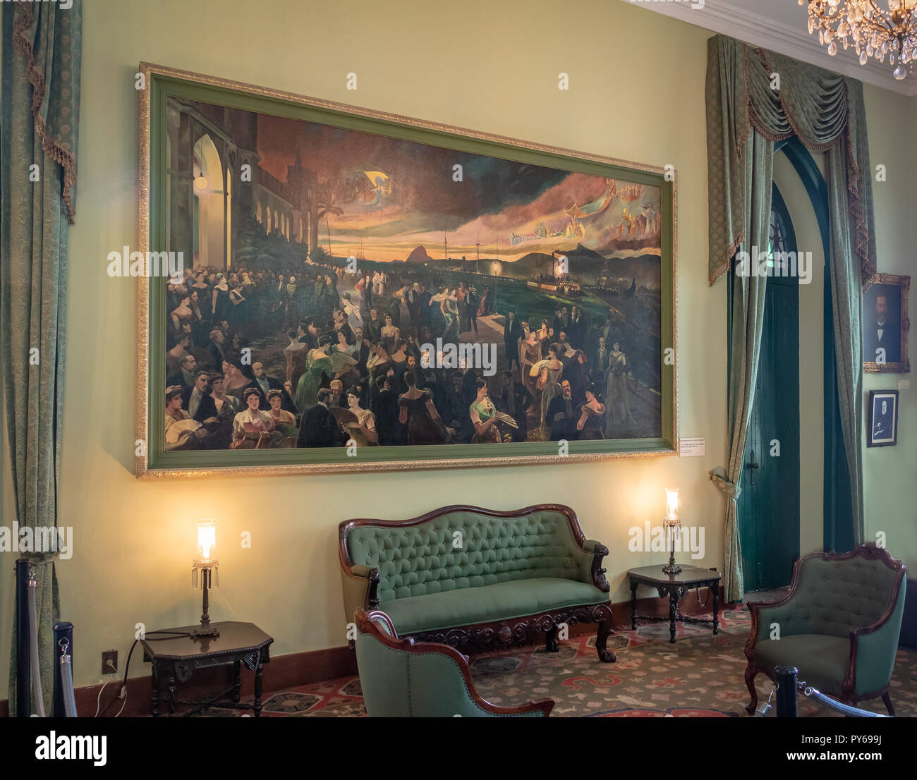 Room with the panting of the last ball of the brazilian Empire at ...