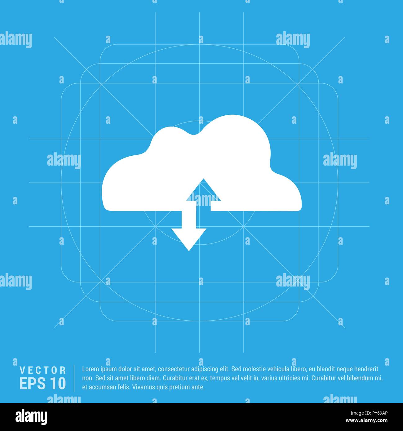 Upload Download Cloud Icon Stock Vector Image & Art - Alamy