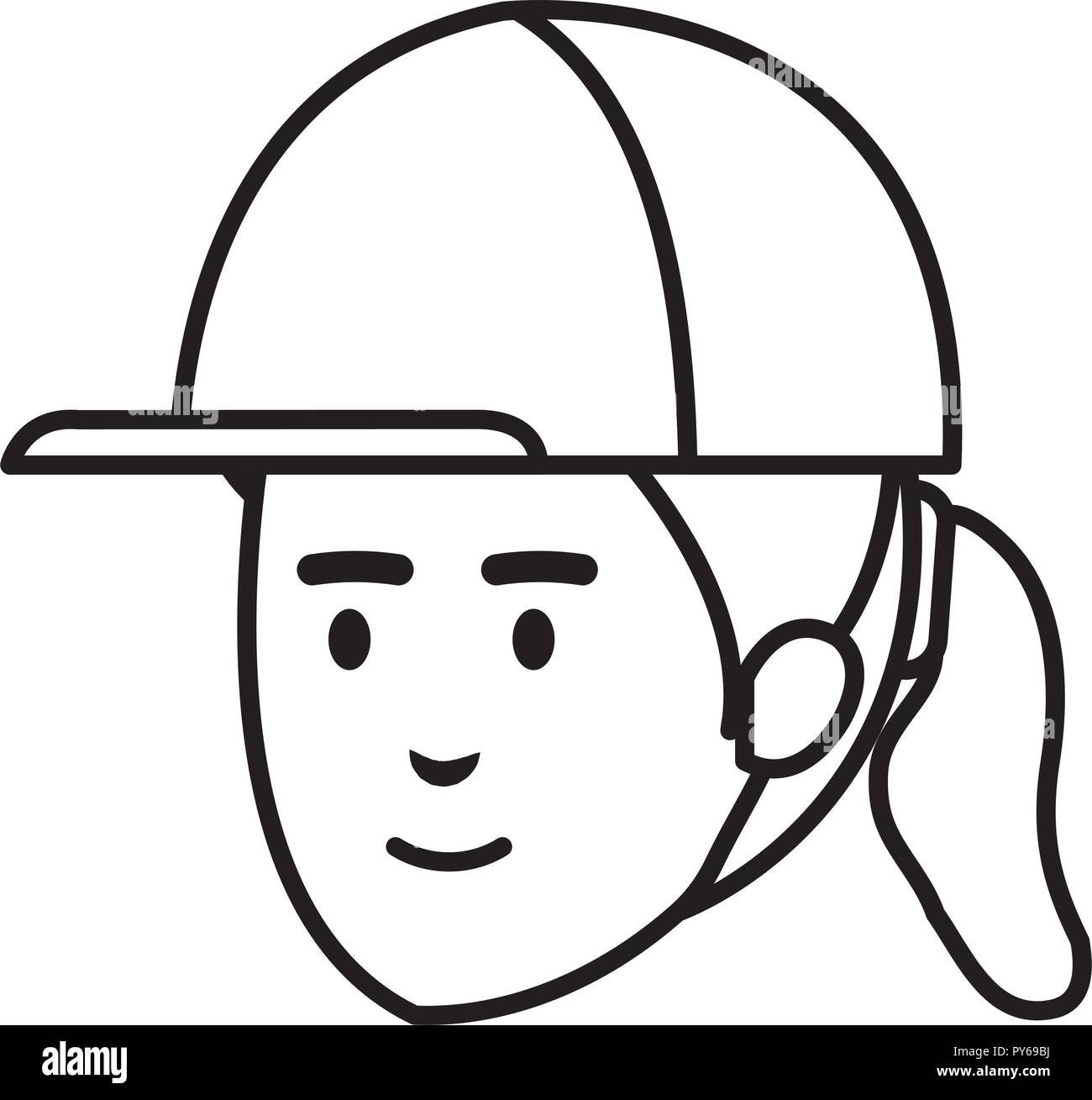 female head builder constructor with helmet vector illustration design ...