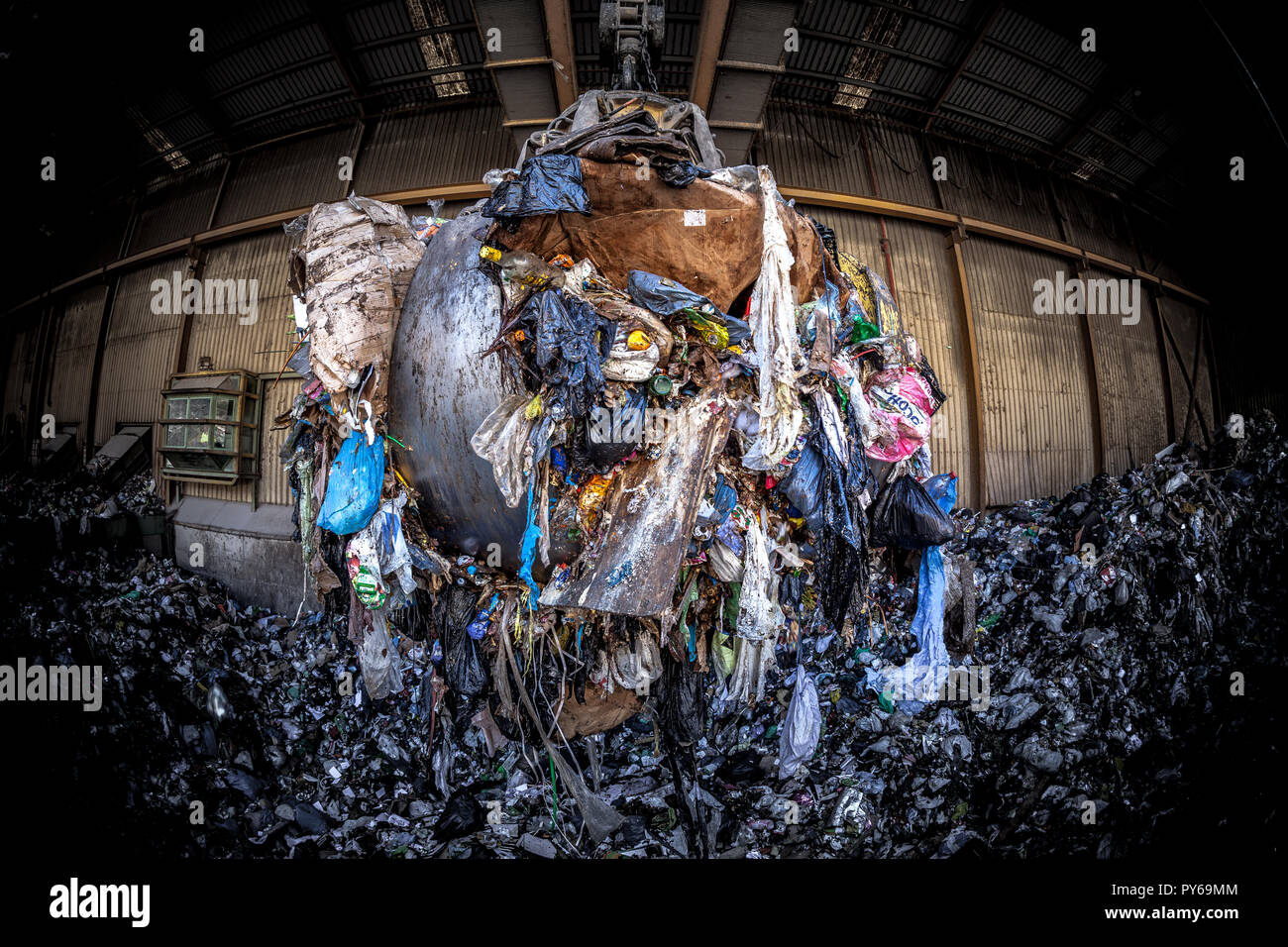 municipal mixed solid waste management Stock Photo - Alamy