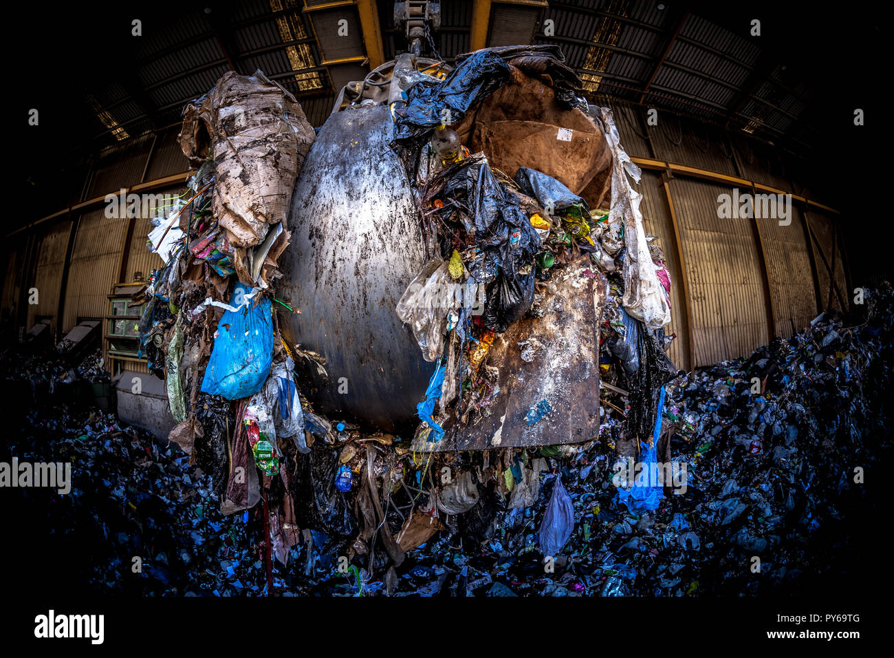 municipal mixed solid waste management Stock Photo - Alamy