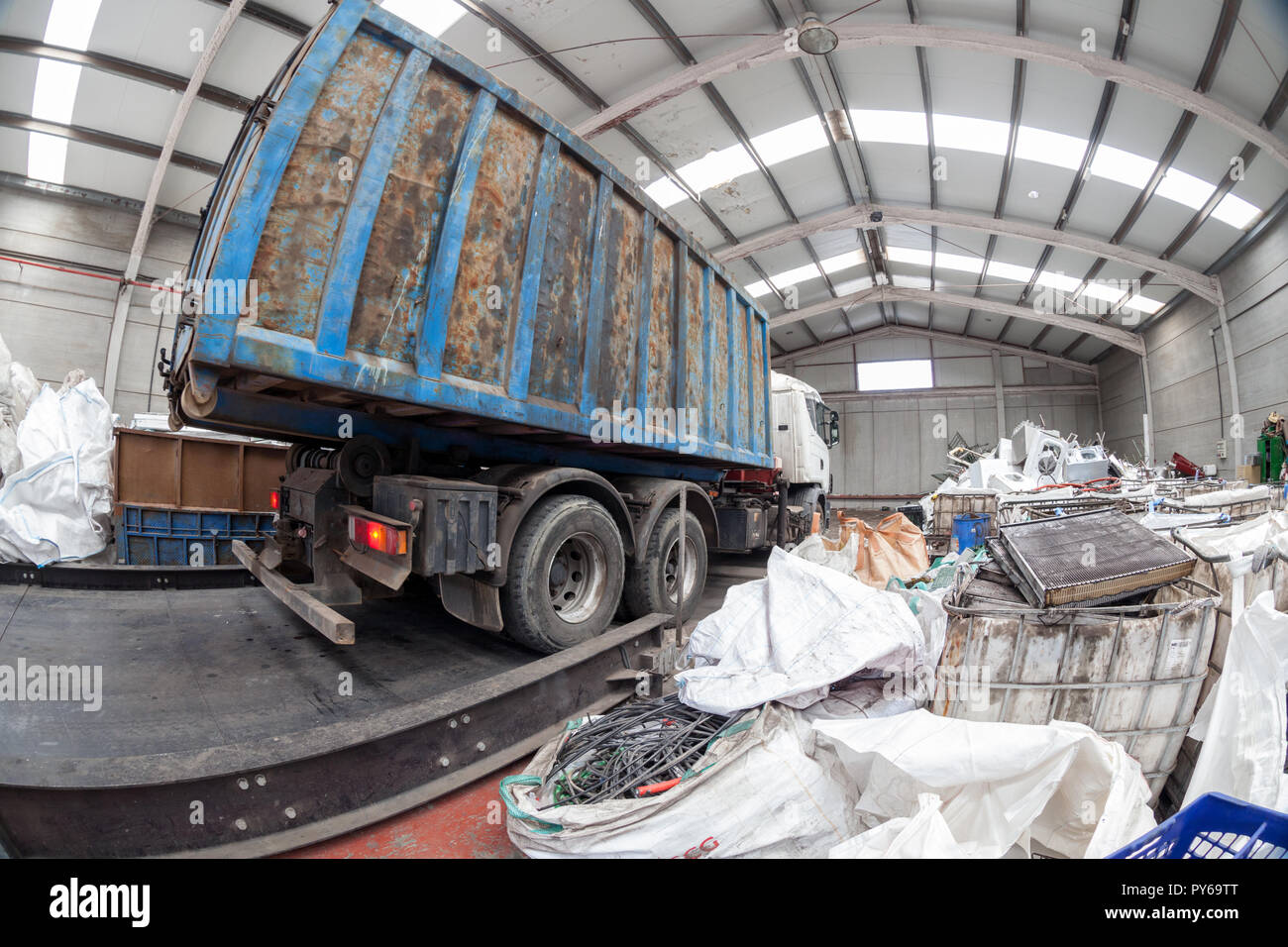 municipal mixed solid waste management Stock Photo - Alamy