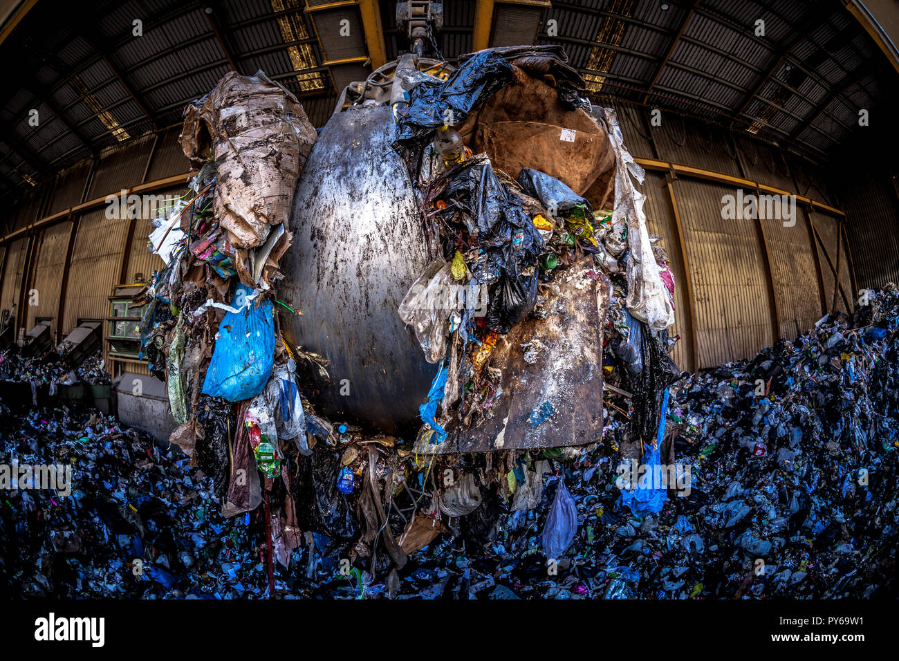 municipal mixed solid waste management Stock Photo - Alamy