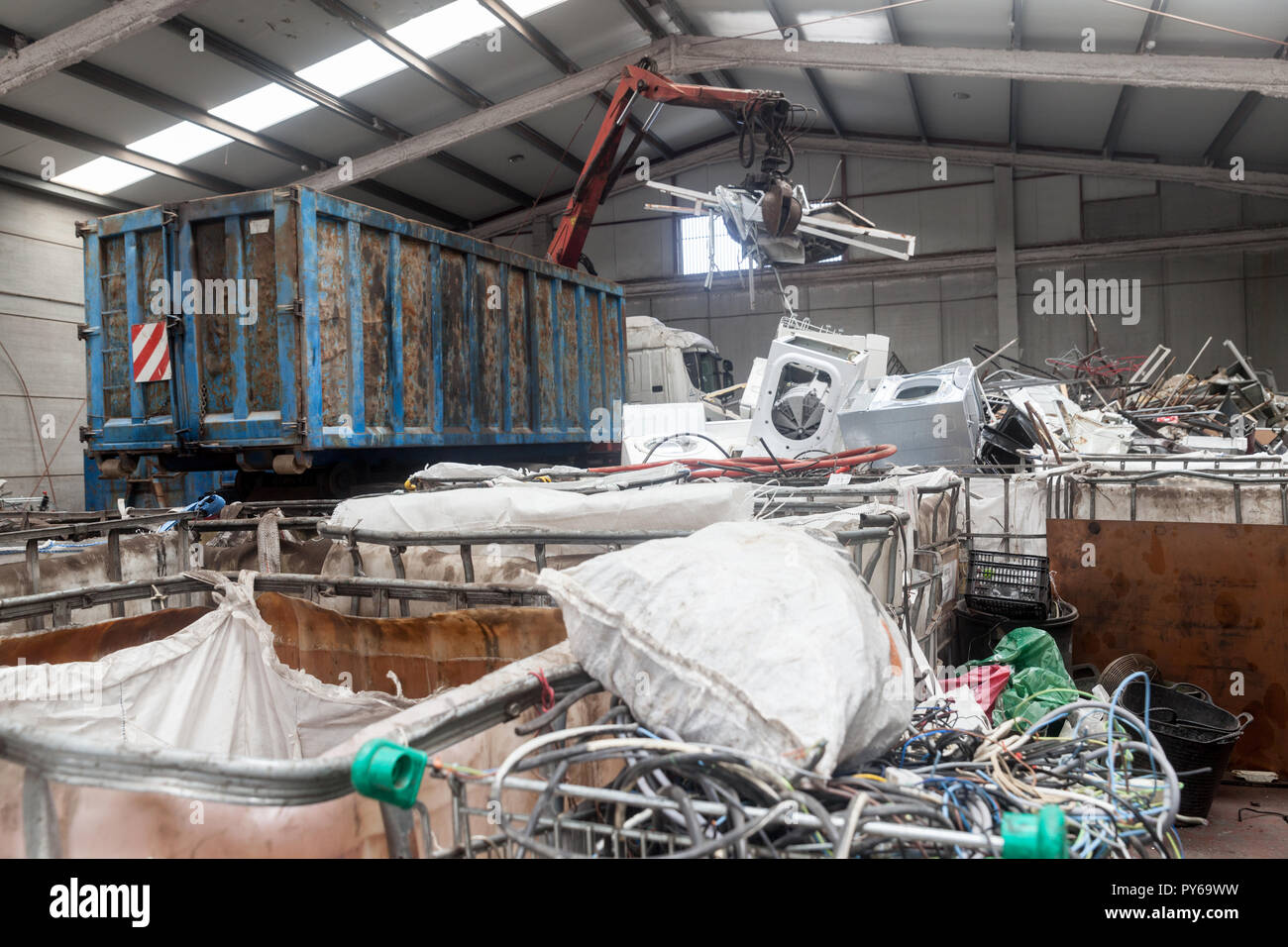municipal mixed solid waste management Stock Photo - Alamy