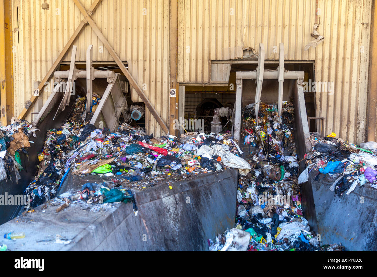 municipal mixed solid waste management Stock Photo - Alamy