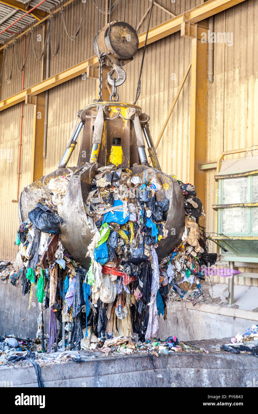 municipal mixed solid waste management Stock Photo - Alamy