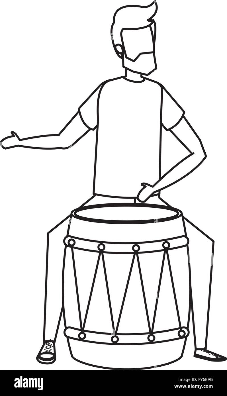 Male bongo Stock Vector Images - Alamy