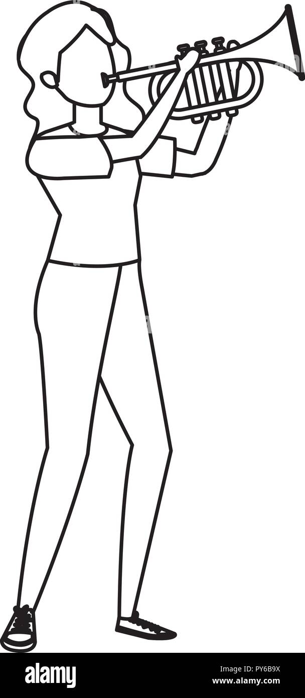 Woman Playing Trumpet High Resolution Stock Photography and Images - Alamy