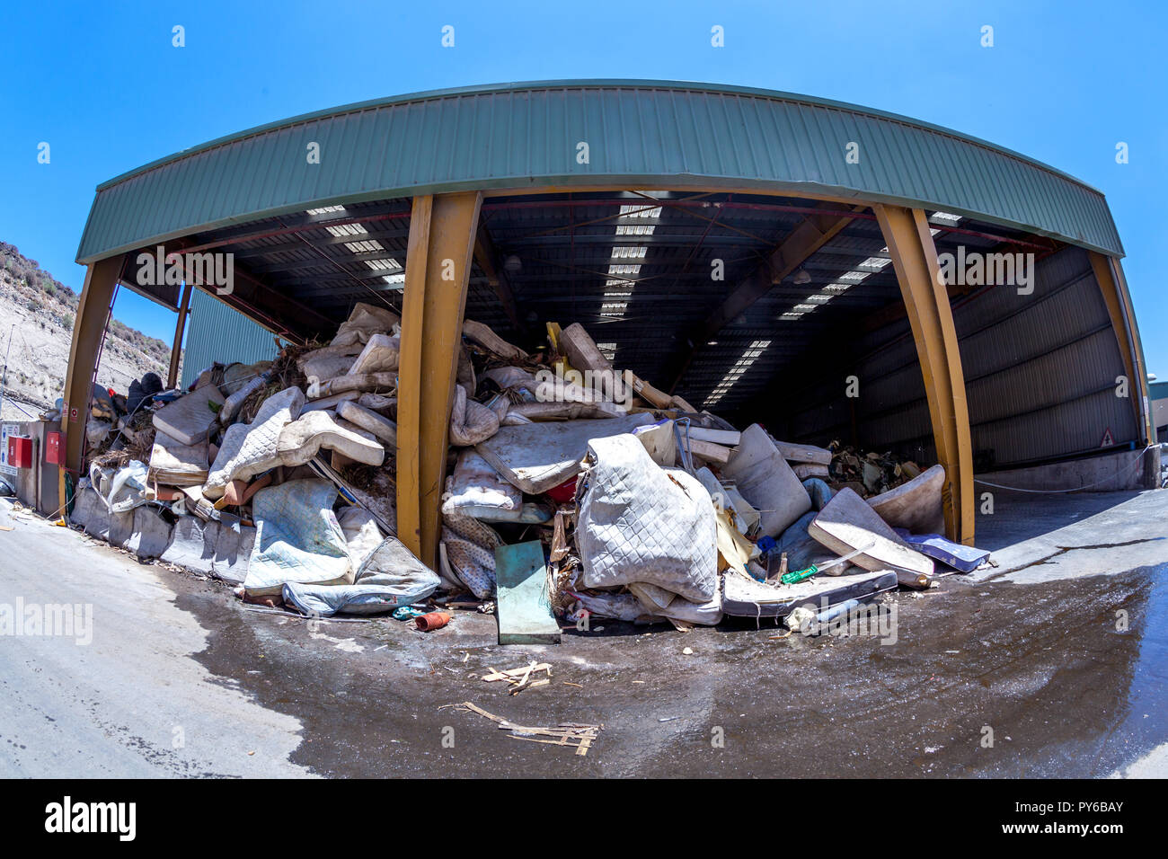 municipal mixed solid waste management Stock Photo - Alamy