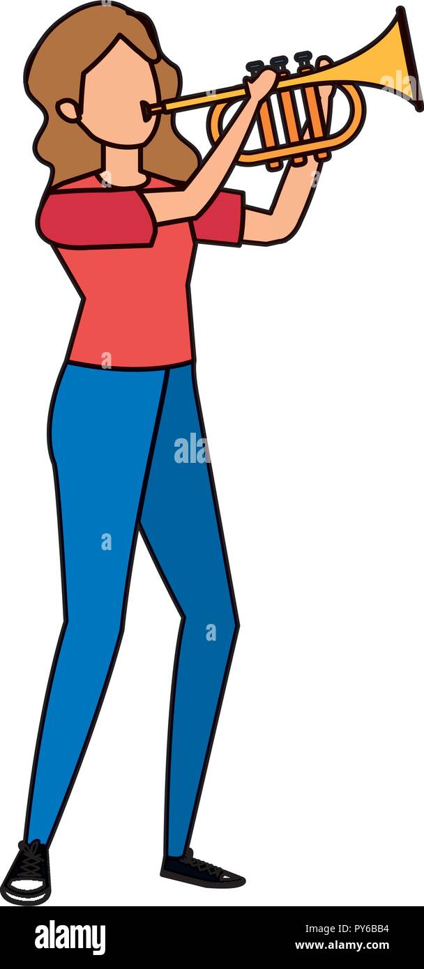 Woman Playing Trumpet High Resolution Stock Photography and Images - Alamy