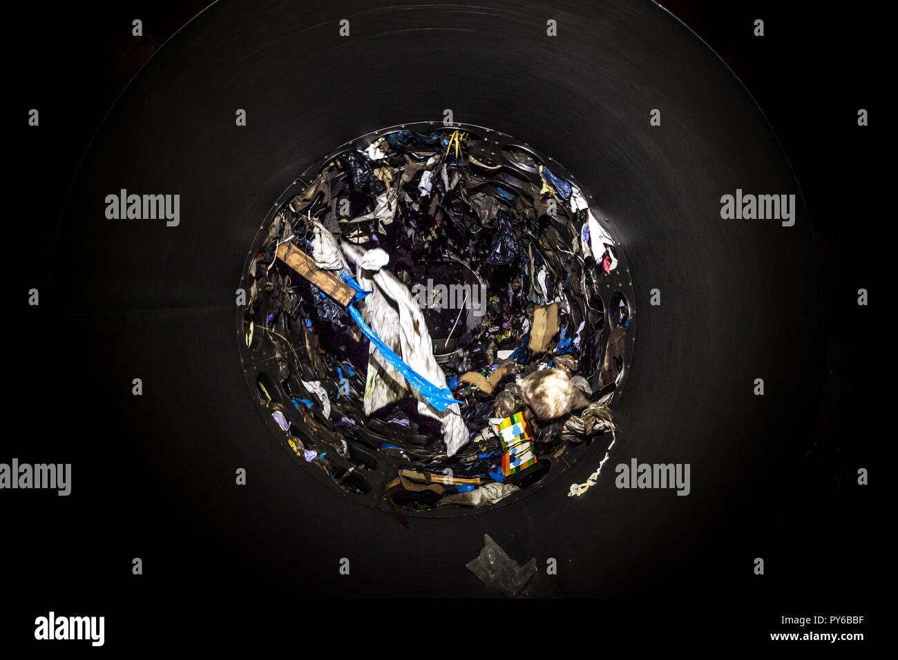 municipal mixed solid waste management Stock Photo - Alamy