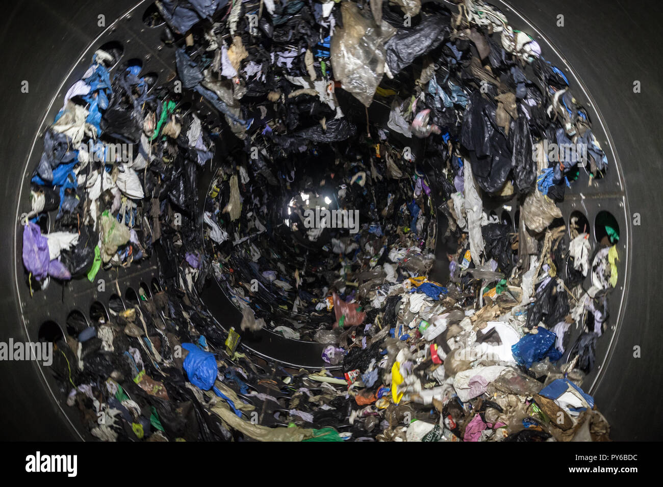 municipal mixed solid waste management Stock Photo - Alamy