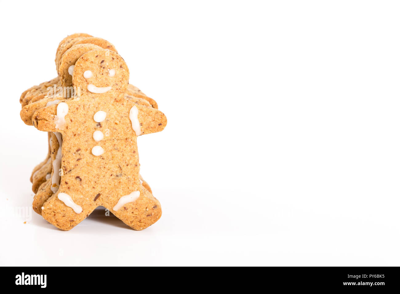 Gingerbread man cookies christmas sweet Cut Out Stock Images & Pictures ...