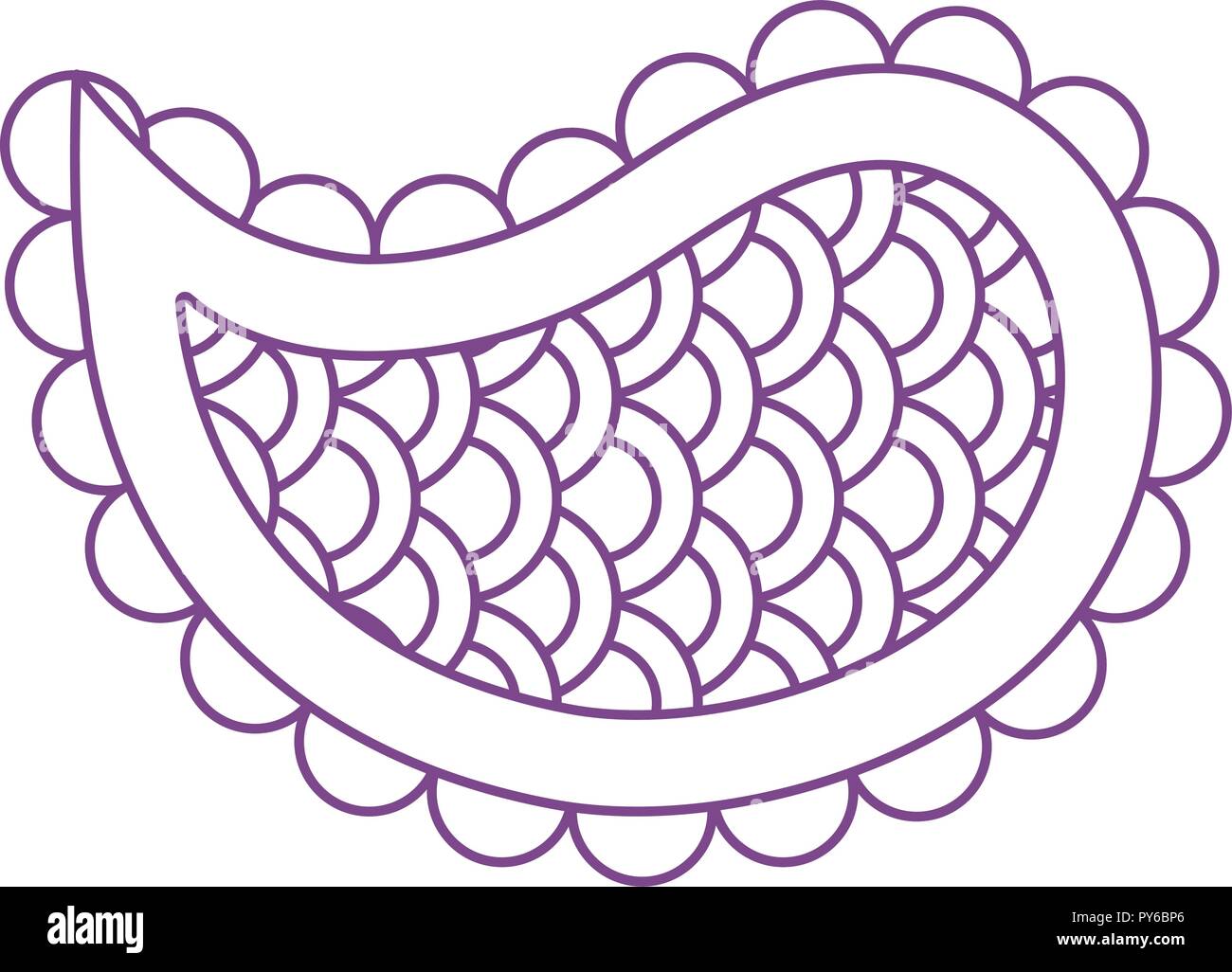 lace buta icon over white background, colorful design, vector ...