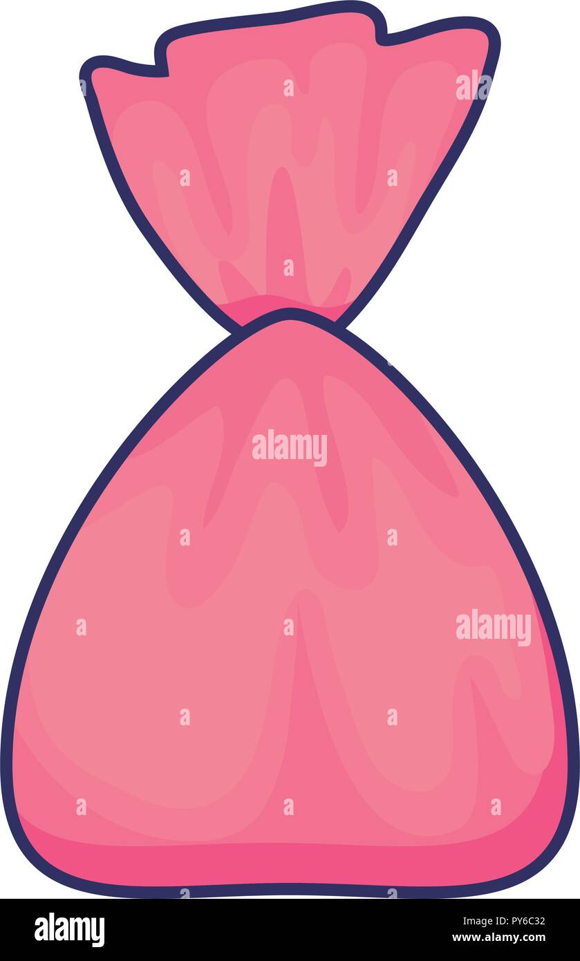 candy bag icon over background, vector illustration Stock Vector Image ...