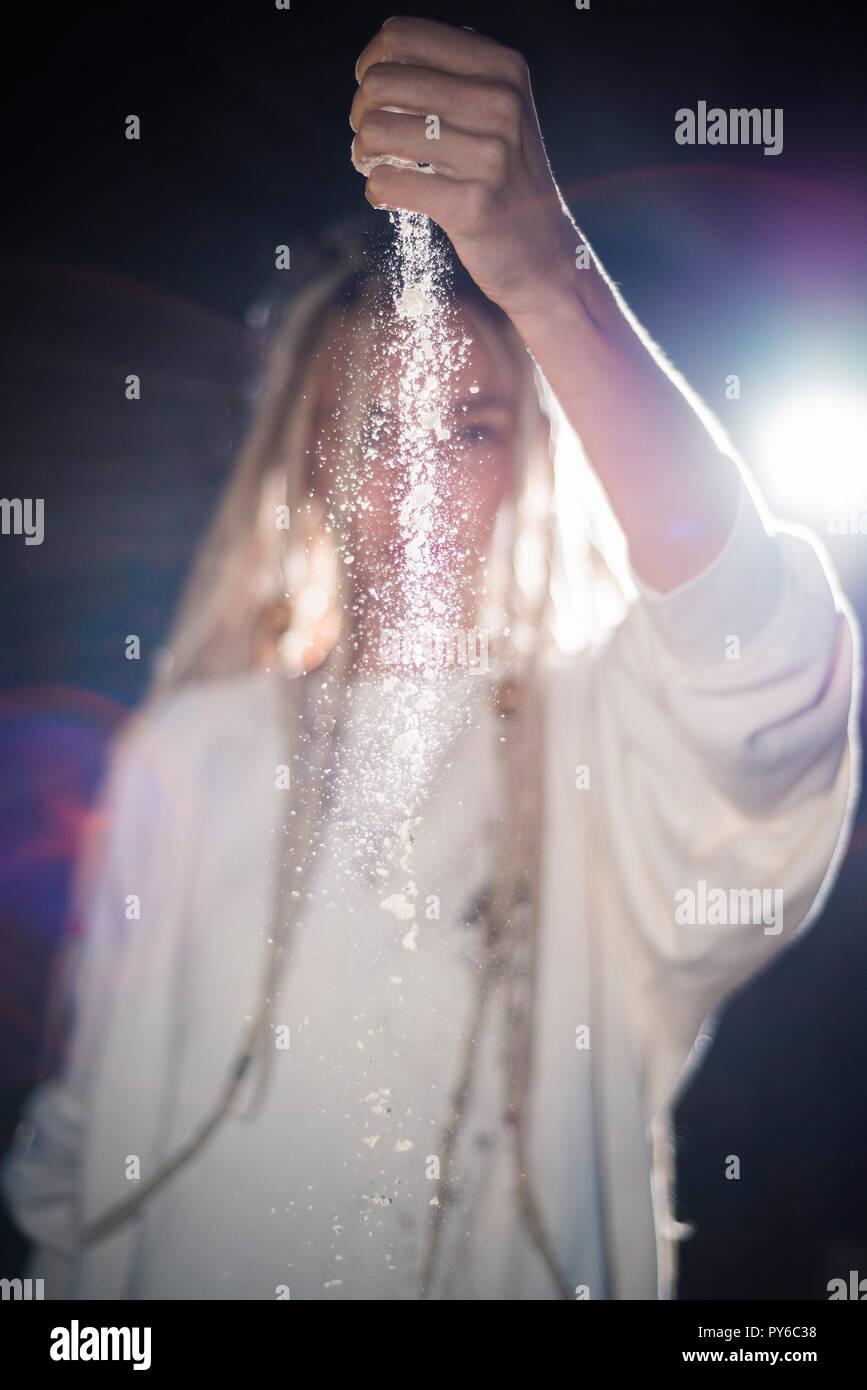 Woman dropping hand hi-res stock photography and images - Alamy