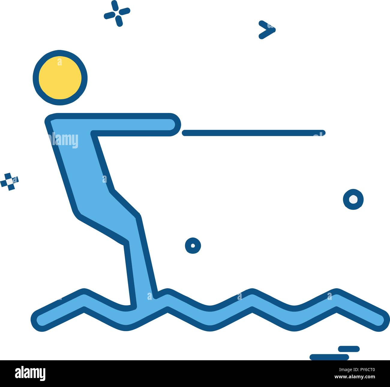 Swimming icon design vector Stock Vector Image & Art - Alamy