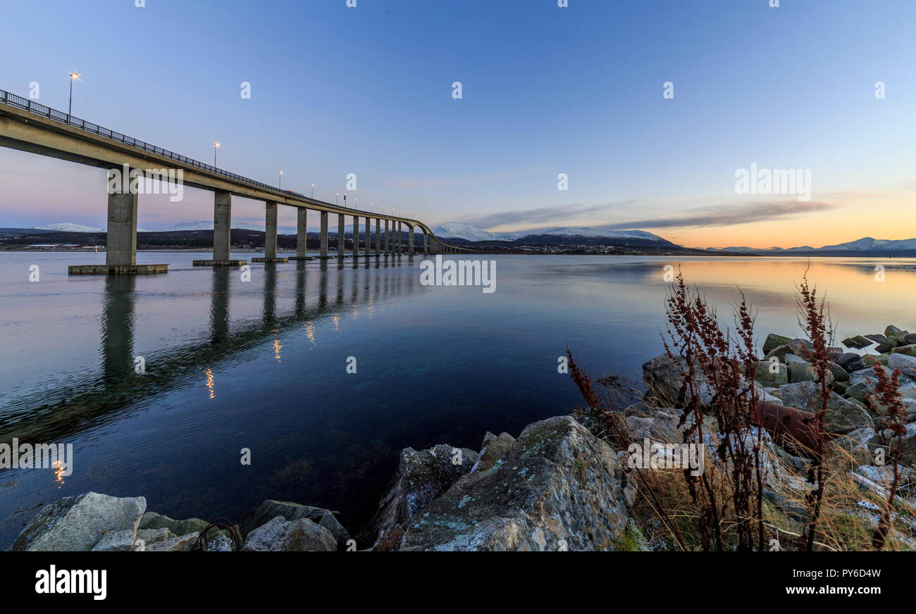 Tromso cantilever bridge hi-res stock photography and images - Alamy