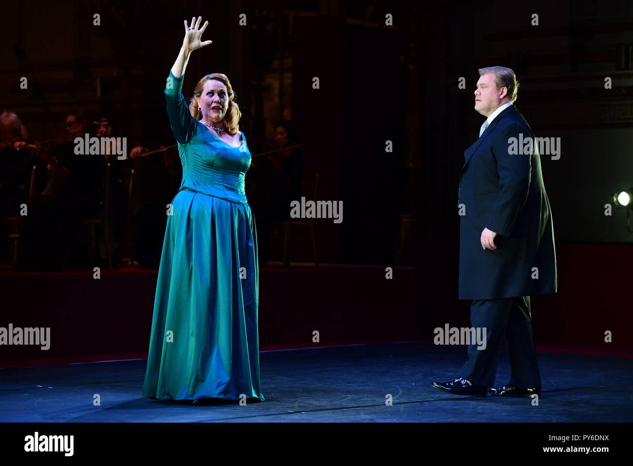 Emily Magee and Stuart Skelton perform at a gala concert at Buckingham ...