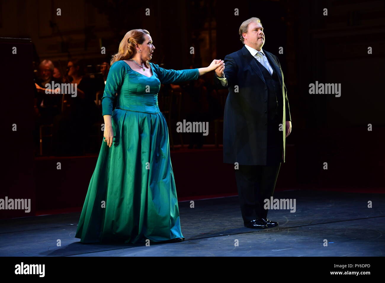 Emily Magee and Stuart Skelton perform at a gala concert at Buckingham ...