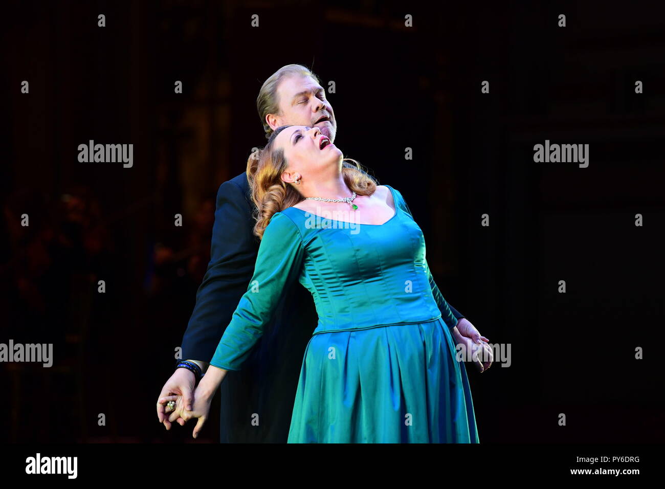 Emily Magee and Stuart Skelton perform at a gala concert at Buckingham ...