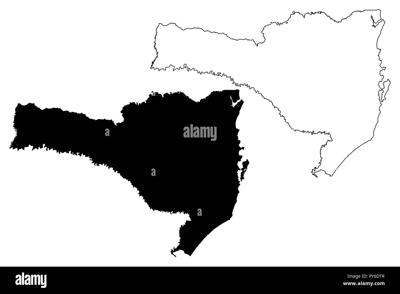 Catarina map hi-res stock photography and images - Alamy