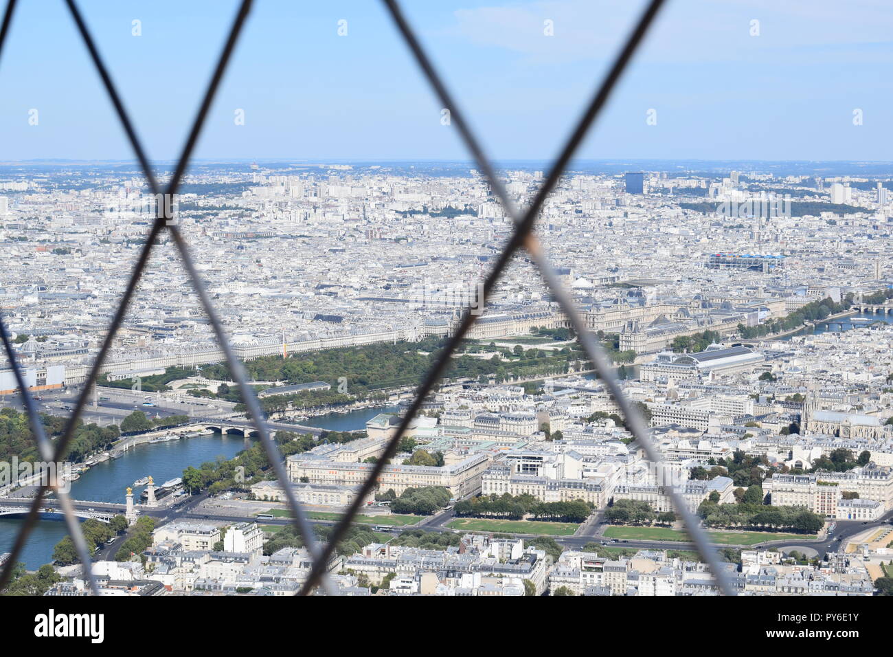 Inside the eiffel tower hi-res stock photography and images - Alamy