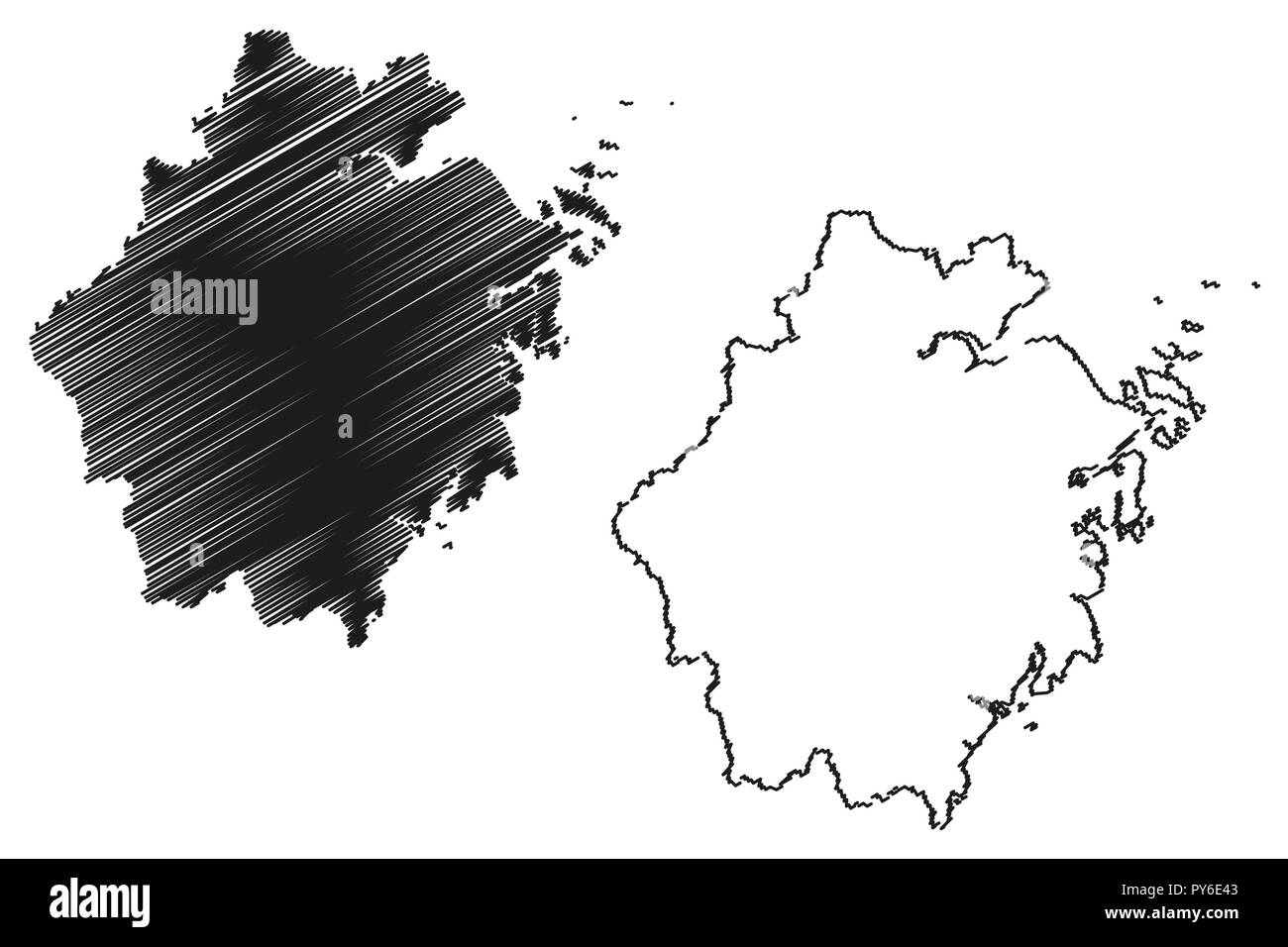 Zhejiang Province (Administrative divisions of China, China, People's ...