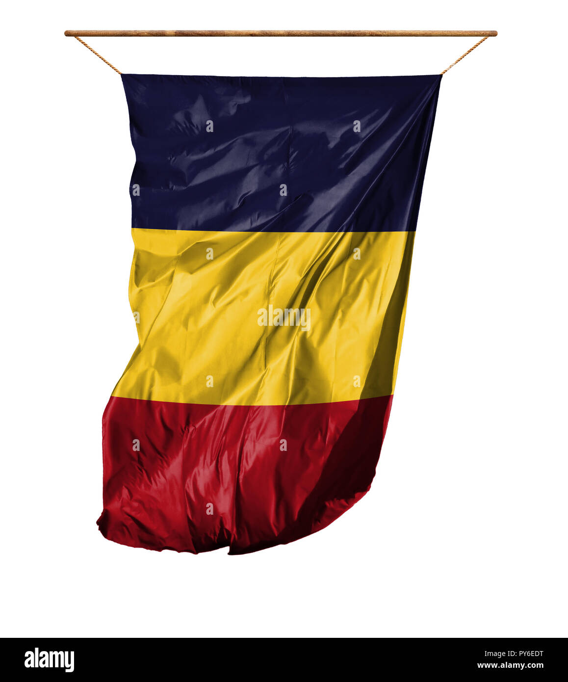 Flag of Chad. Vertical flag.Isolated on a white background Stock Photo ...
