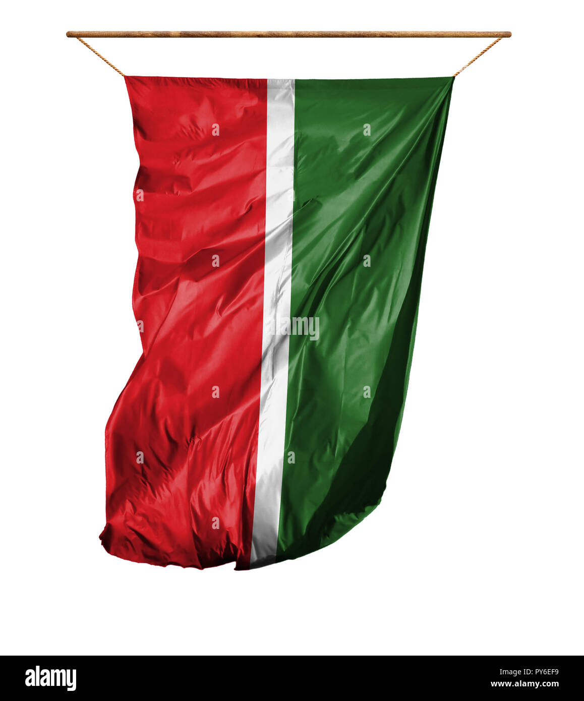 Flag of Tatarstan. Vertical flag.Isolated on a white background Stock ...