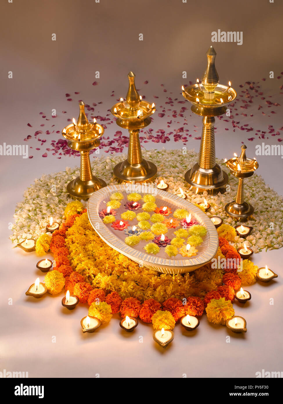 A STILL LIFE OF DIWALI FESTIVAL DECORATION IN MUMBAI INDIA SHOWING ...