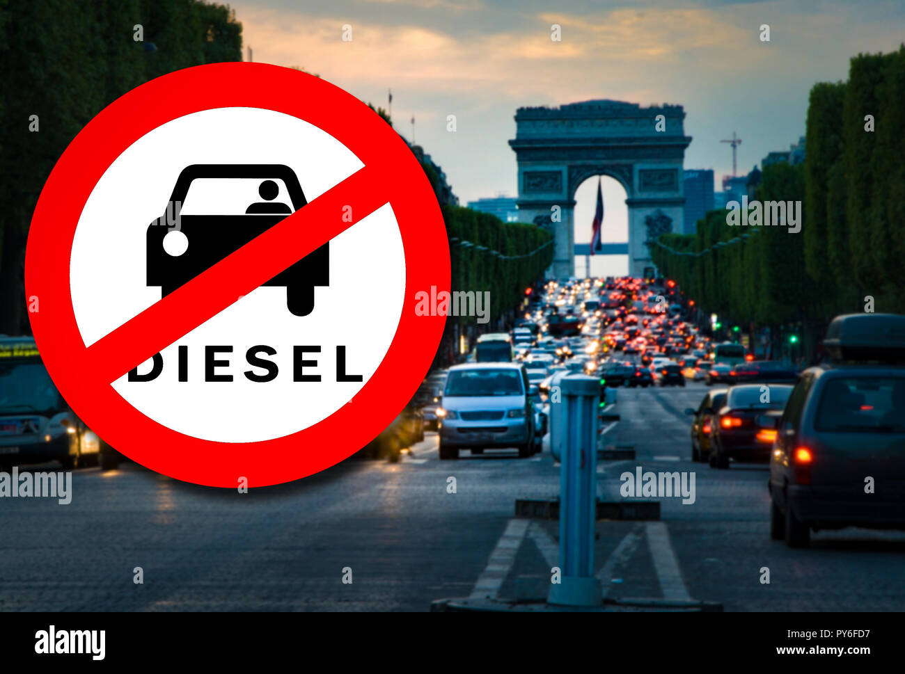 Vehicle ban paris hi-res stock photography and images - Alamy