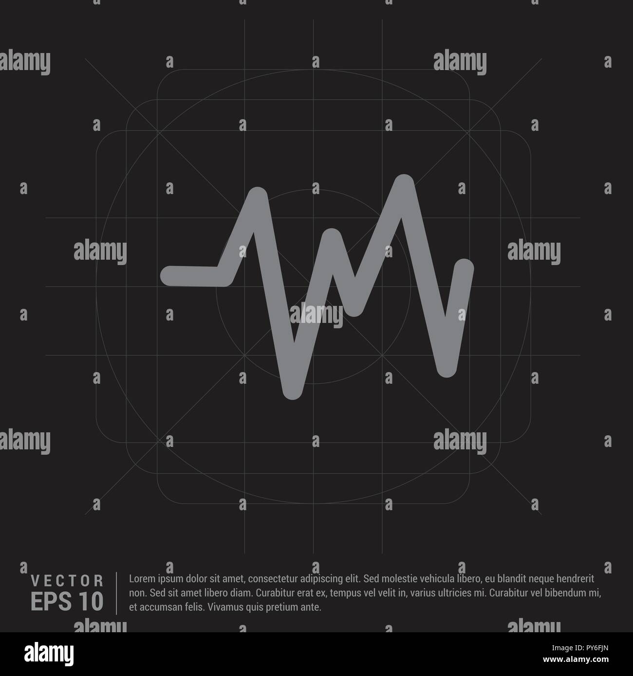 Flat ecg trace Stock Vector Images - Alamy