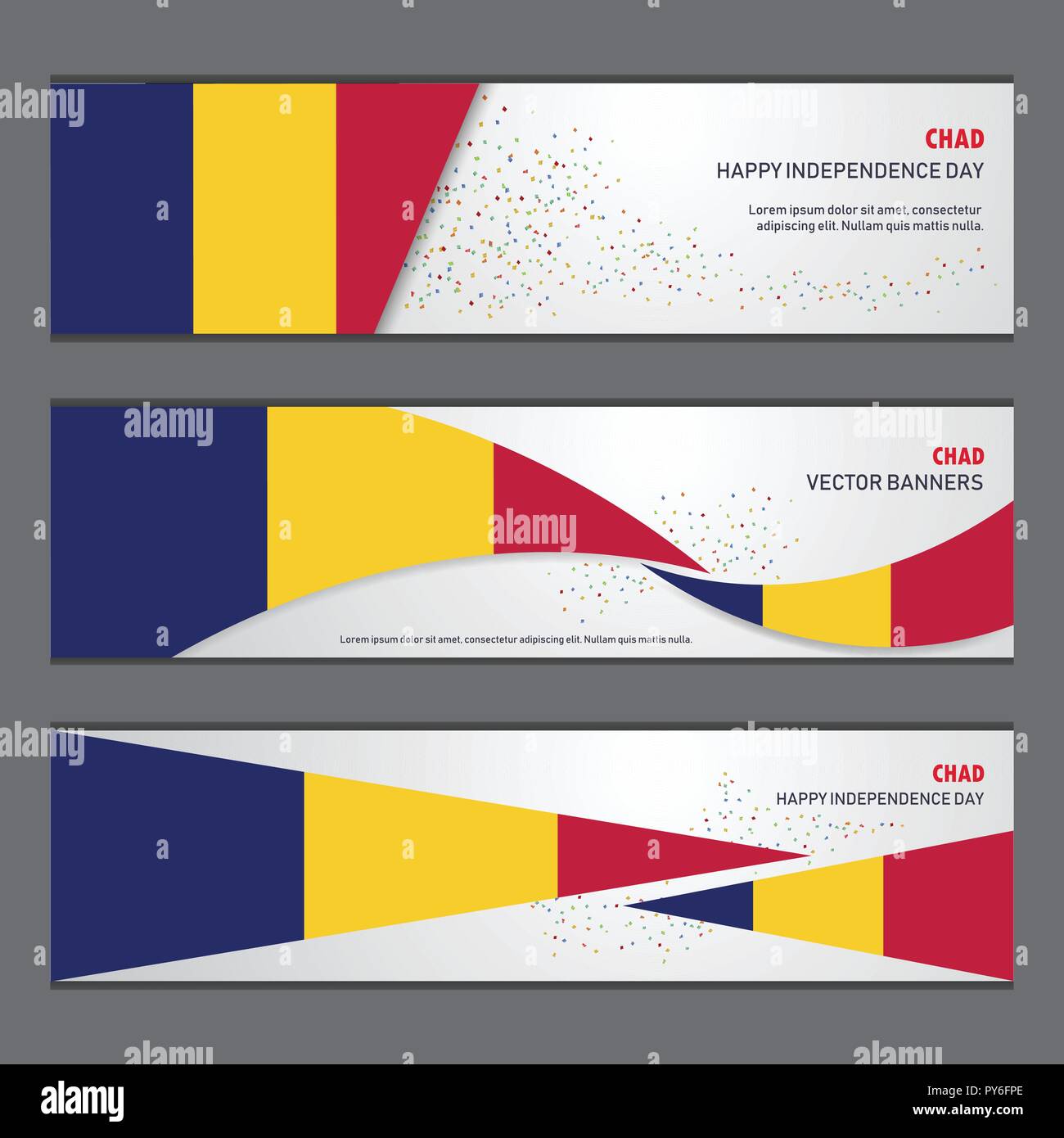 Chad independence day abstract background design banner and flyer ...