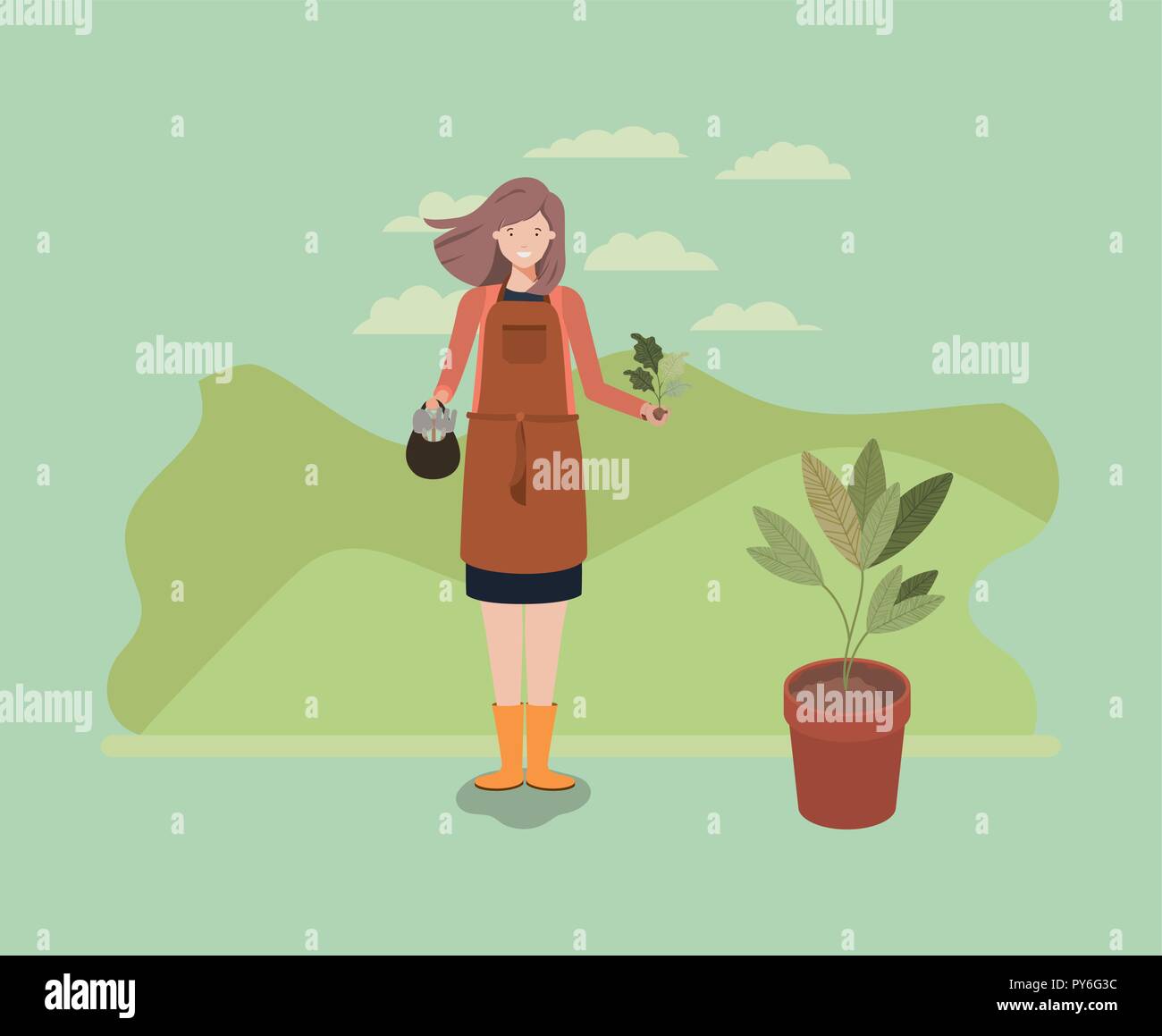 Botanist Stock Vector Images - Alamy