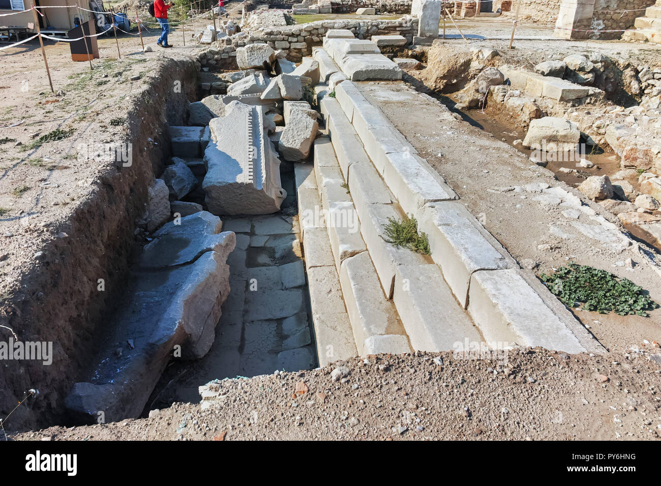 Ruins of ancient city Heraclea Sintica - built by Philip II of Macedon ...