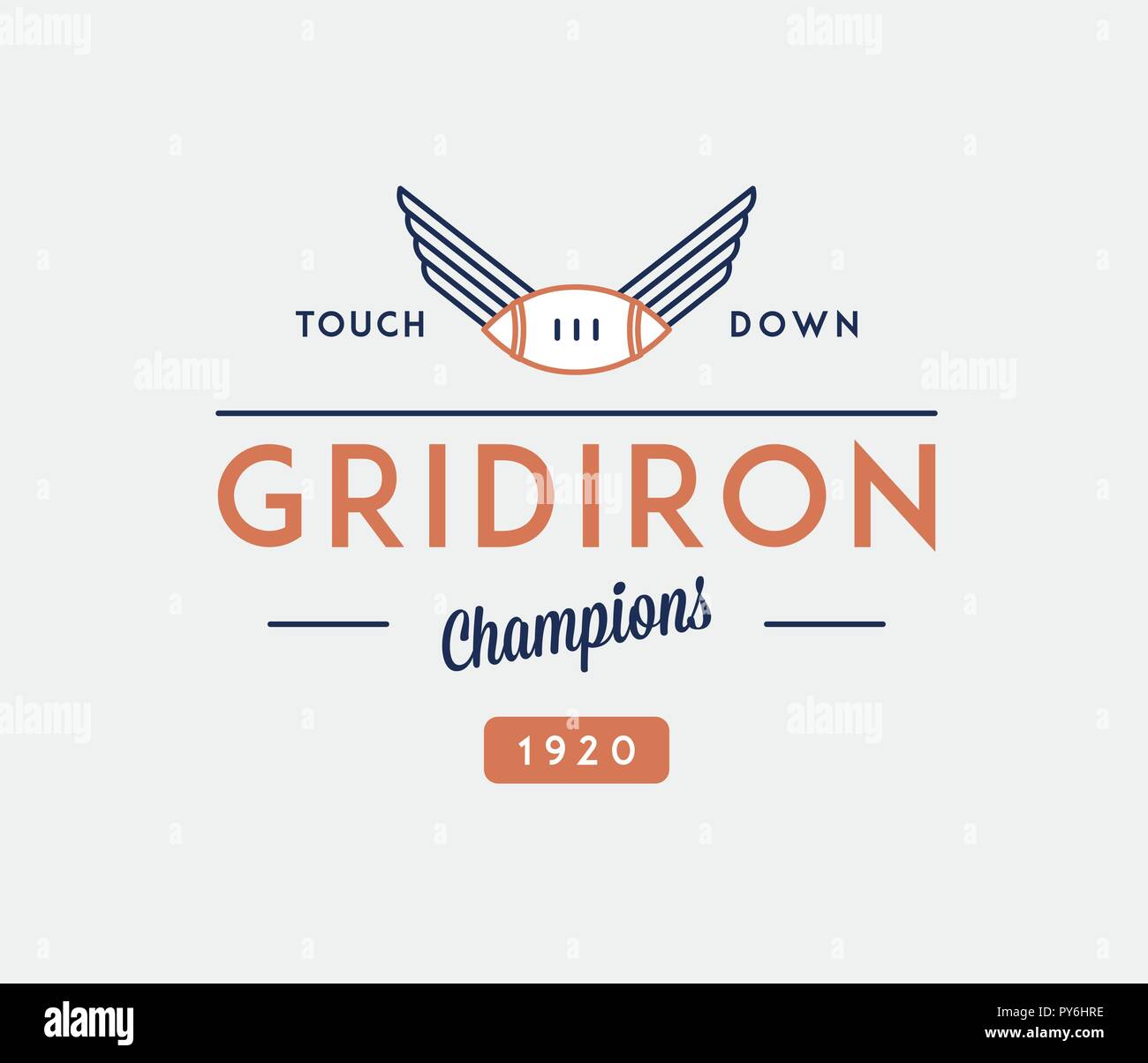 American football gridiron touchdown is a vector illustration about ...