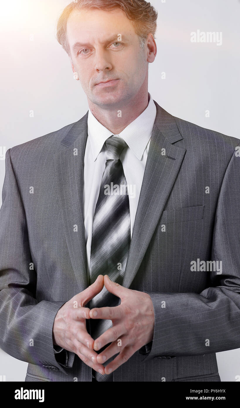 portrait of a serious businessman Stock Photo - Alamy