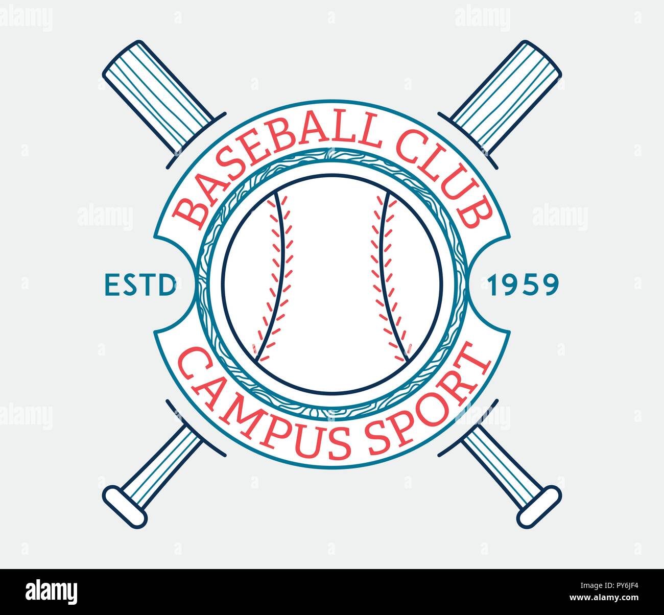 Baseball campus sport club is a vector illustration about sport Stock ...