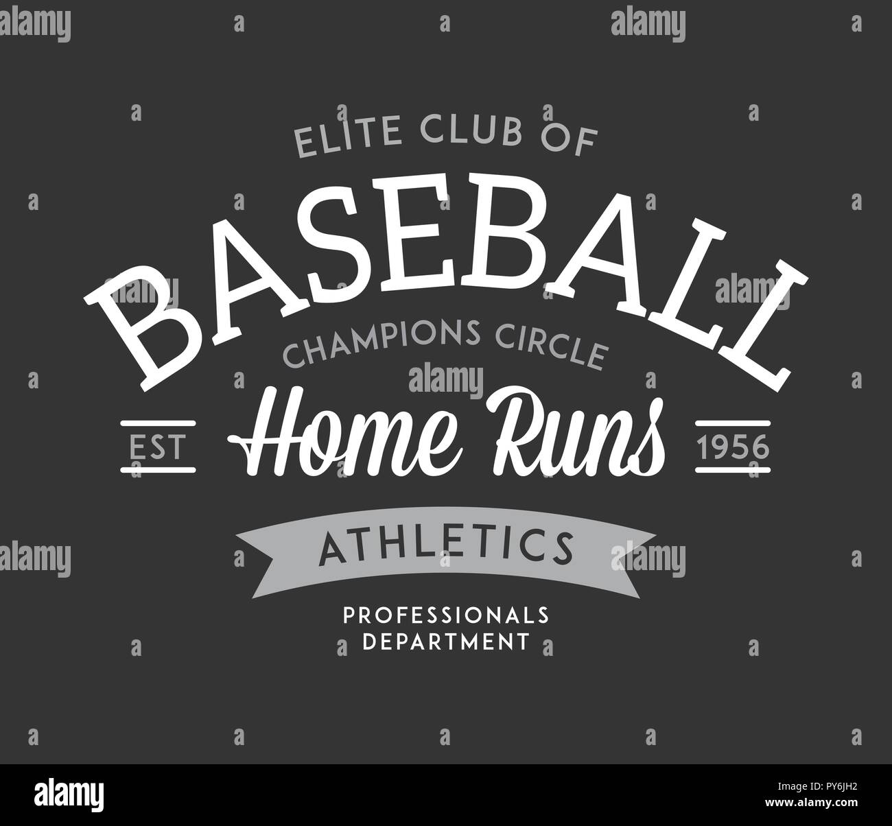Baseball home runs white on black is a vector illustration about sport ...