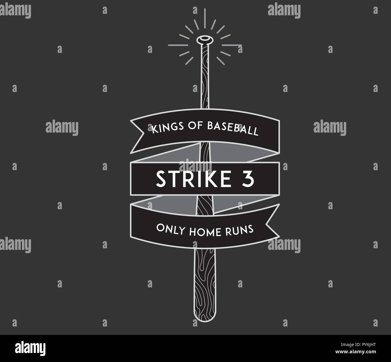 Baseball strike number 3 white on black is a vector illustration about ...