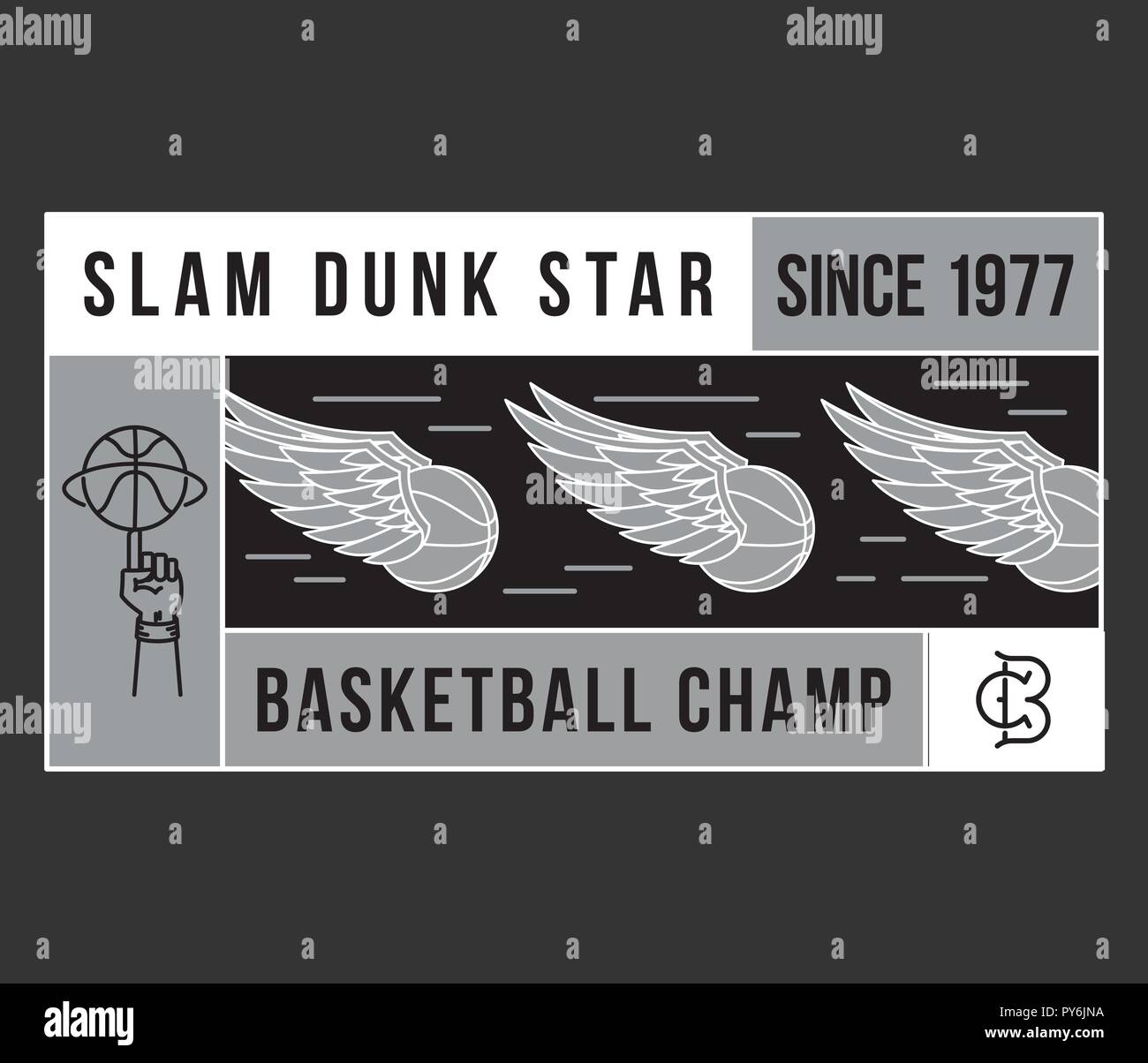 basketball champ white on black is a vector illustration about sport ...