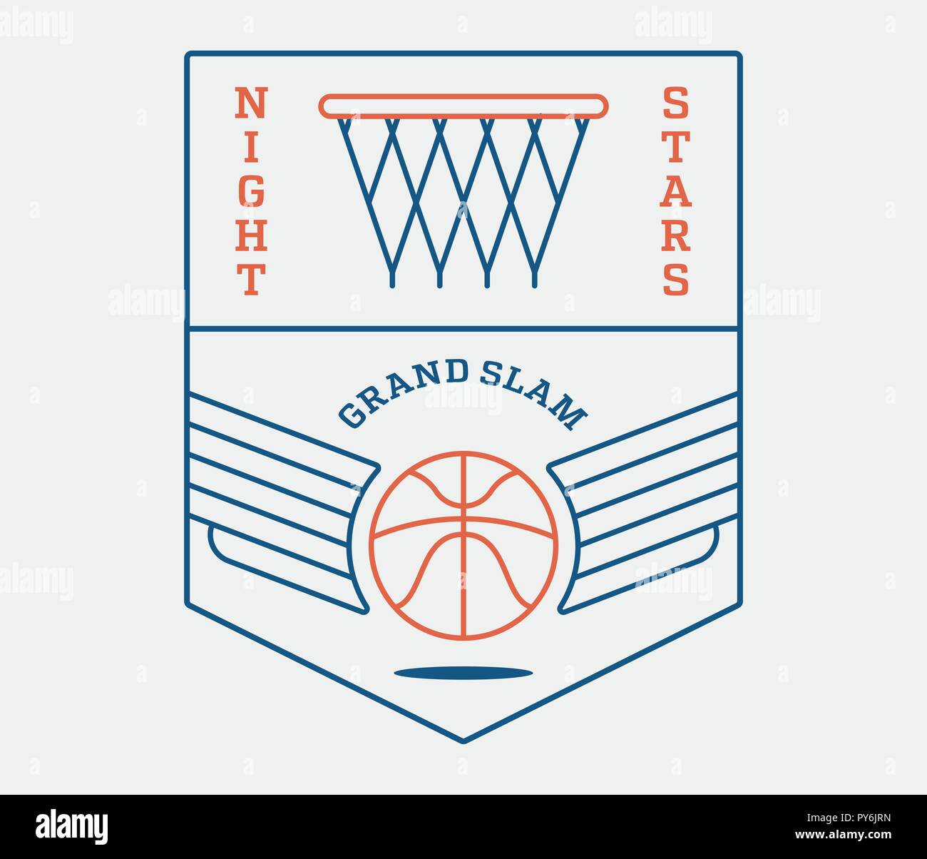 Basketball night stars is a vector illustration about sport Stock ...