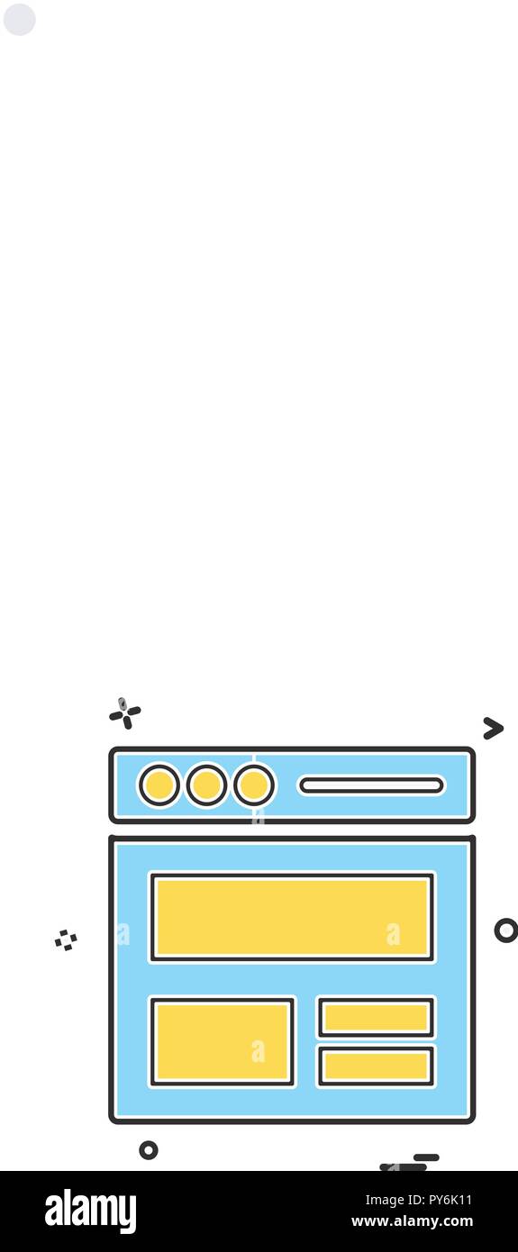 Web layouts icon design vector Stock Vector Image & Art - Alamy
