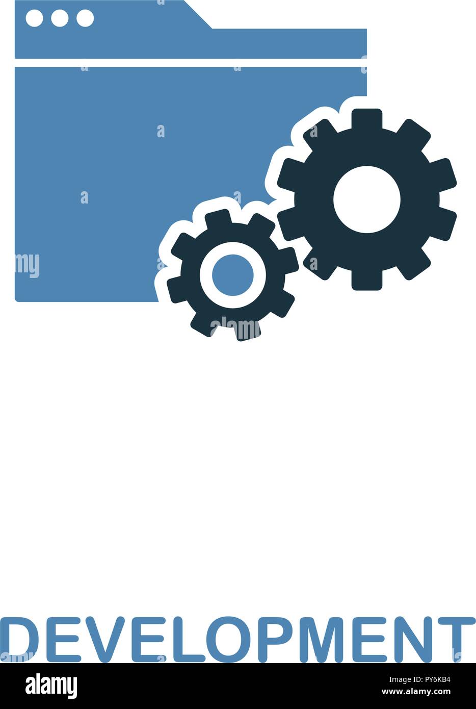 Development creative icon in two colors. Premium style design from web ...