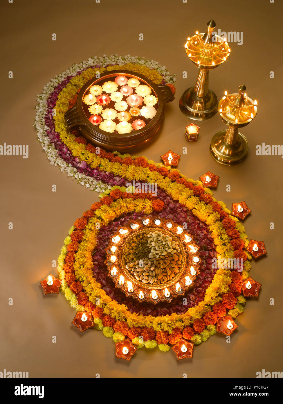 A STILL LIFE OF DIWALI FESTIVAL DECORATION IN MUMBAI INDIA SHOWING ...