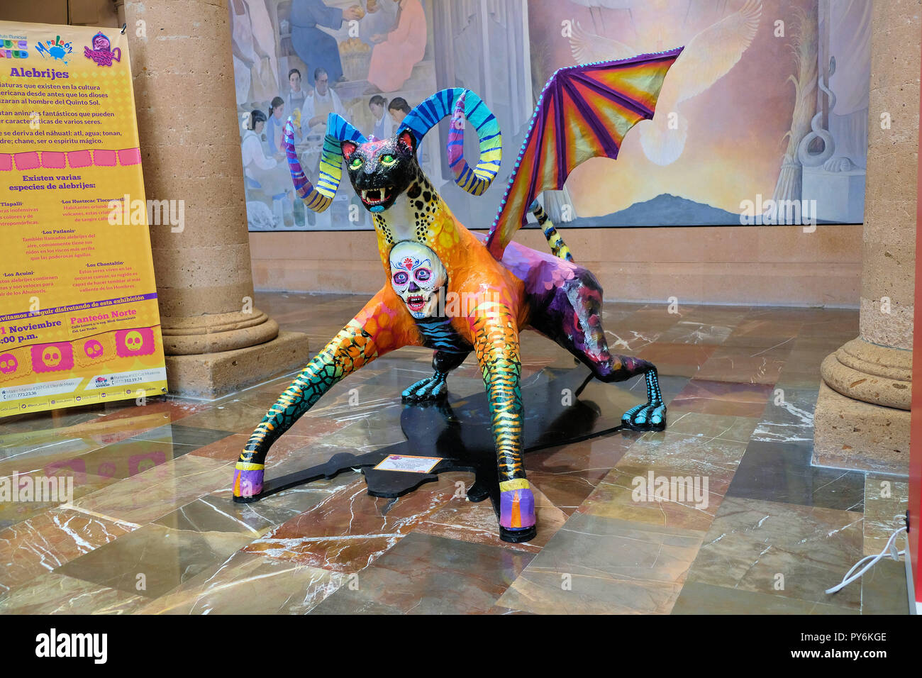 3-foot tall alebrijes, Mexican folk art sculptures of mythical animal ...