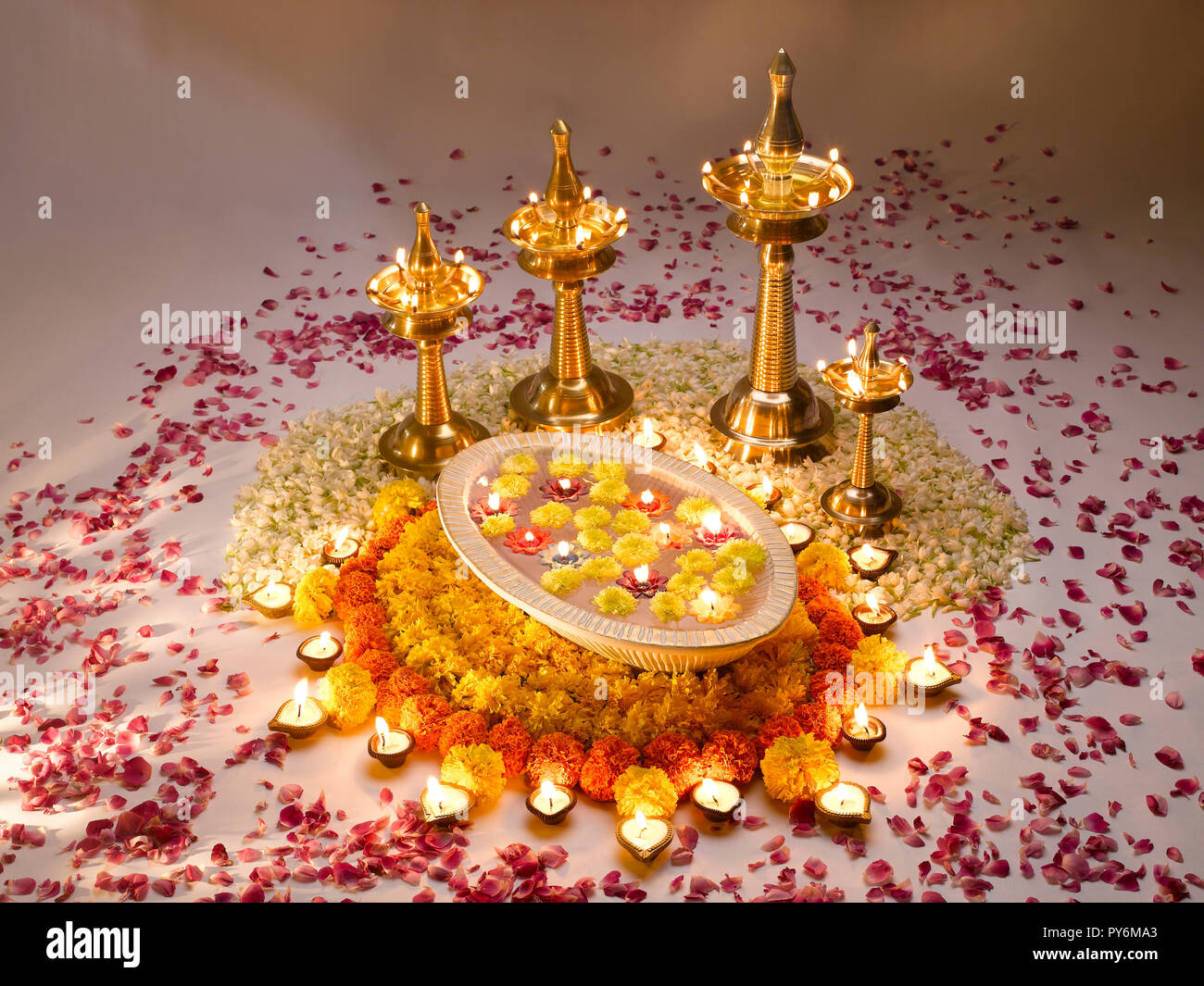 A STILL LIFE OF DIWALI FESTIVAL DECORATION IN MUMBAI INDIA SHOWING ...