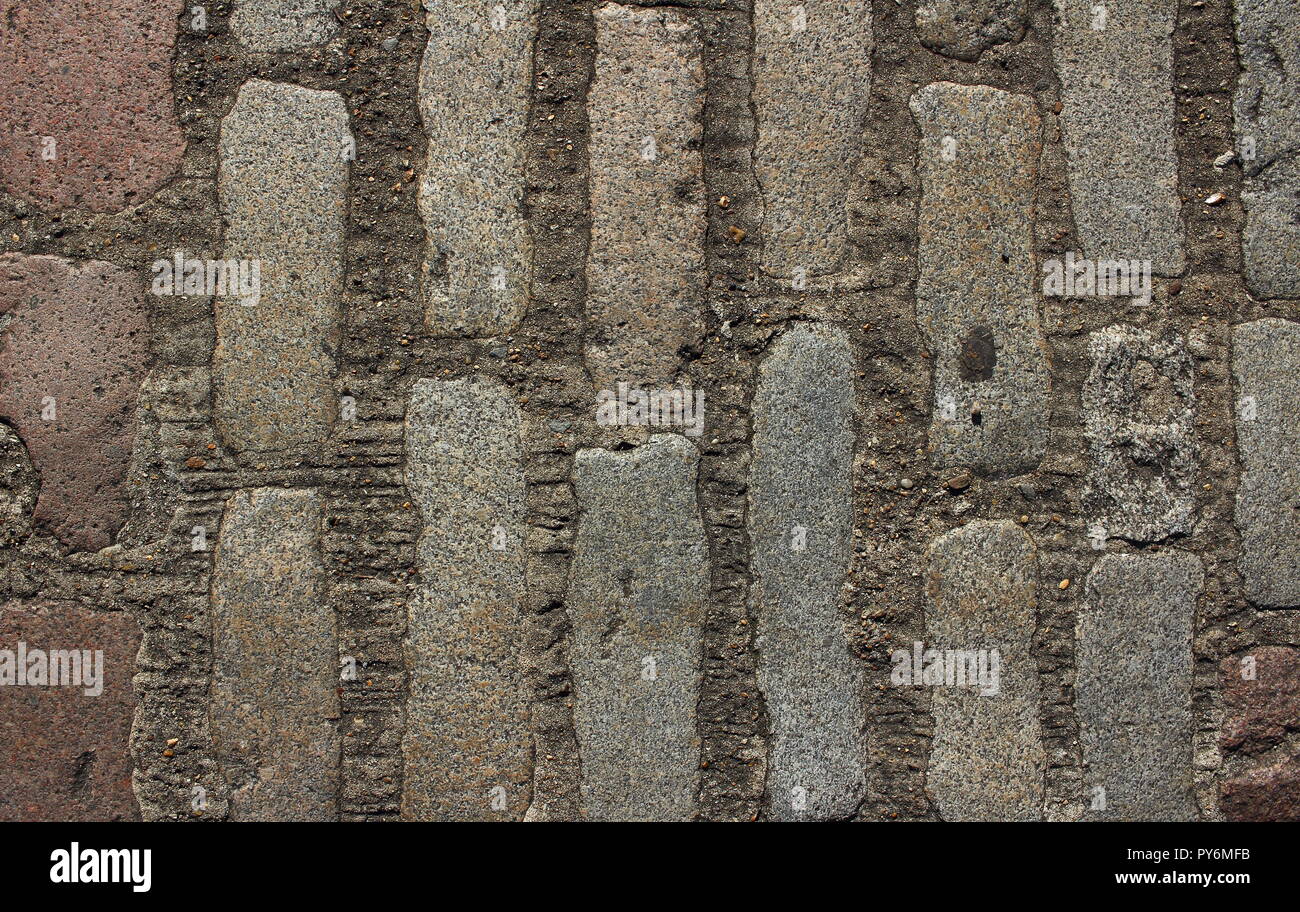 Old grey pavment regular shape, background texture Stock Photo - Alamy